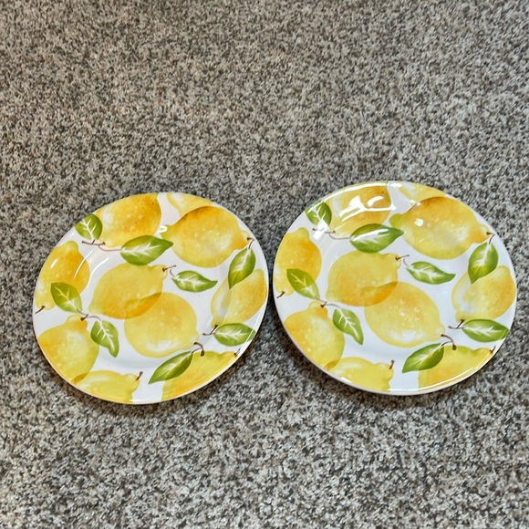 Pier 1 | Dining | Lemon Plates Pier Imports Collectible Set Retired ...